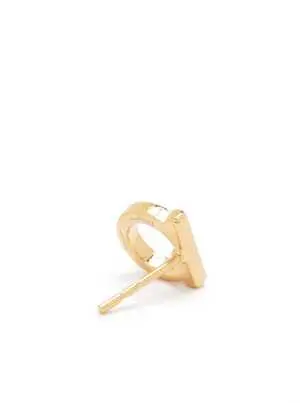 FERRAGAMO Gancini Earrings In Brass - Silver