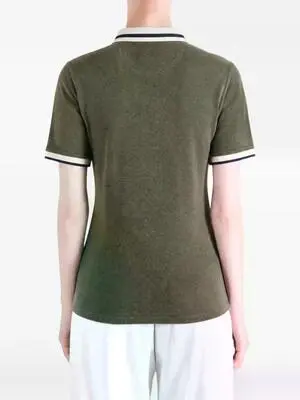 Barbour Contrast-trim Logo-embroidered Polo Shirt