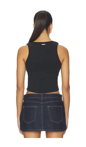 Abrand Denim Bustier Tank Top