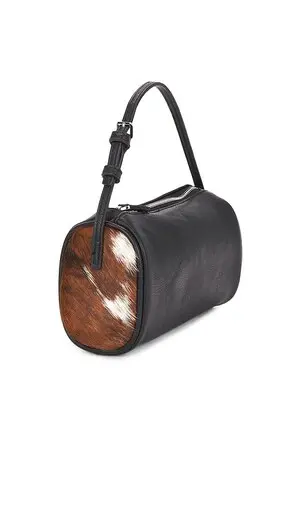 8 Other Reasons Dixie Mini Barrel Bag With Cow Hair Accents