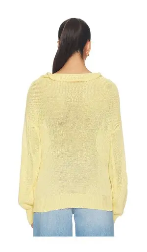 SEROYA Oro Knit Sweater In Yellow