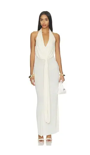 SEROYA Kayla Maxi Dress - Eggshell