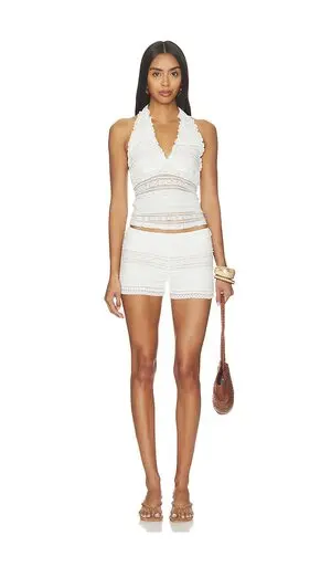 Free People X Intimately Fp Flirty Frills Halter Top