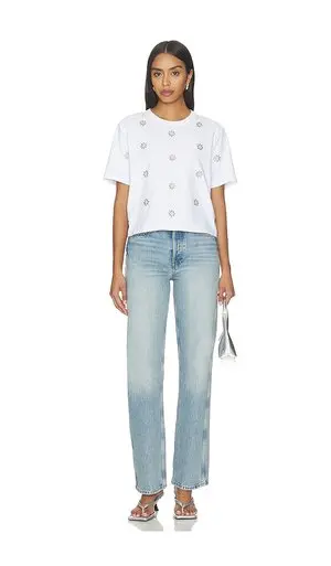 Veronica Beard Embellished Cotton Jersey T-shirt
