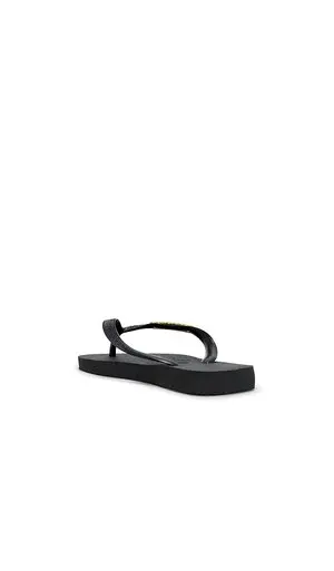 Havaianas Top Logo Metallic Thong Sandal