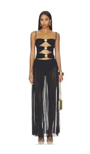 Agua Bendita Meeg Solstice Dress - Black