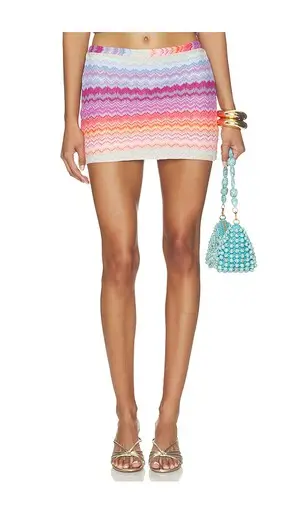 PQ SWIM Reese Skirt In Pink - Sunkissed