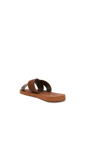 Havaianas Aqua Glow Embellished Metallic Strappy Sandals