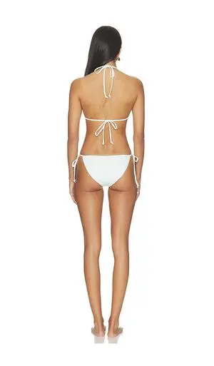 LoveShackFancy Harbor Bikini In Mint