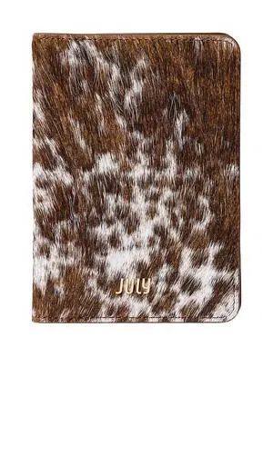 JULY Cow Print Small Travel Wallet