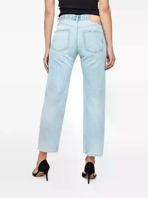 Moussy Vintage Elko Distressed Straight-leg Jeans