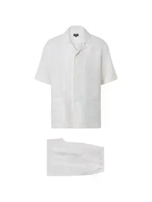 Zegna Oasi Lino Pajamas - Neutrals