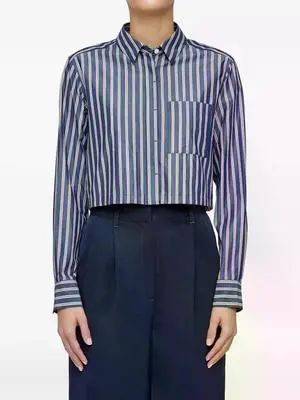 Moussy Vintage Striped Cropped Shirt