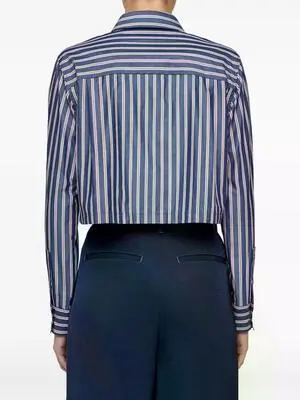 Moussy Vintage Striped Cropped Shirt