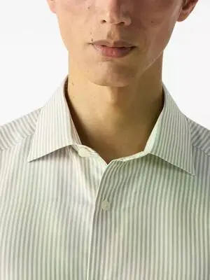 Zegna Striped Silk Shirt