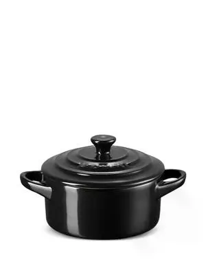 LE CREUSET Stoneware Mini Cocotte - Black