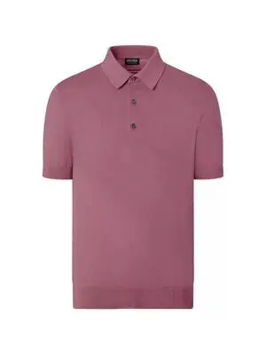 Zegna Cotton Polo Shirt - Pink