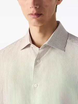 Zegna Striped Silk Shirt