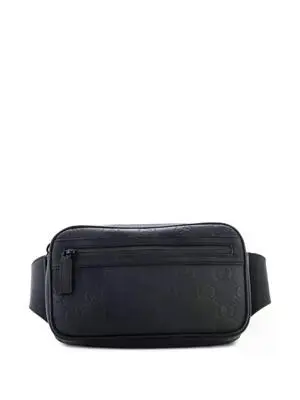 Gucci Gg Rubber Effect Leather Belt Bag