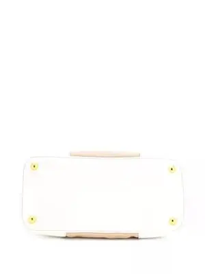 Prada Double Canvas And Saffiano Leather Medium Tote Bag