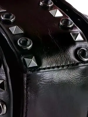 Valentino Garavani Rolling Rockstud Leather Crossbody Bag With Cabochons