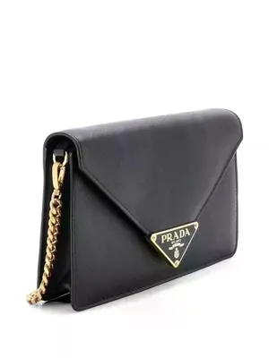 Prada Saffiano Leather Envelope Chain Shoulder Bag