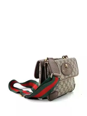 Gucci Gg Coated Canvas Small Messenger Bag - Brown