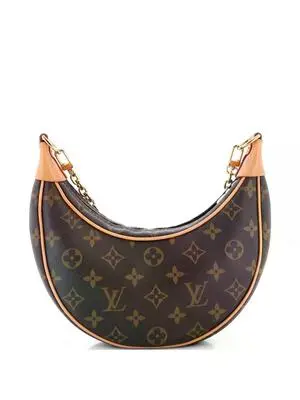 LOUIS VUITTON Loop Monogram Canvas Hobo Bag - Brown