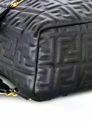 Fendi Zucca Embossed Leather Mini Backpack