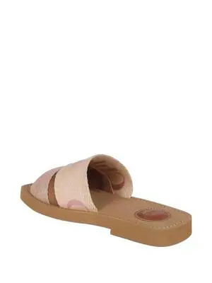 Chloé Woody Logo-embroidered Sandals