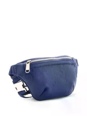 Gucci Jumbo Gg Embossed Leather Small Belt Bag
