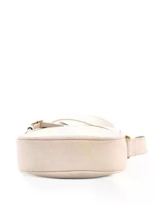 Gucci Logo Print Leather Messenger Bag