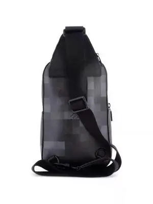 LOUIS VUITTON Avenue Sling Bag Nm Damoflage Canvas Crossbody Bag - Black