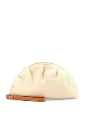 LOUIS VUITTON Monogram Leather Pouch Clutch - Neutrals