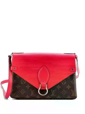 LOUIS VUITTON Saint Michel Shoulder Bag In Monogram Canvas And Epi Leather - Pink