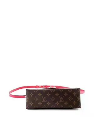 LOUIS VUITTON Saint Michel Shoulder Bag In Monogram Canvas And Epi Leather - Pink
