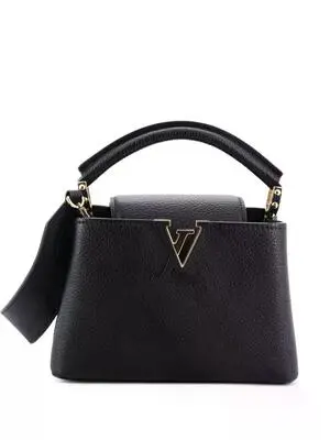 LOUIS VUITTON Capucines Mini Satchel Bag - Black