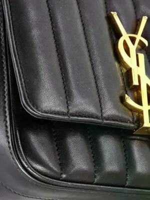 Saint Laurent Vicky Vertical Quilted Leather Small Crossbody Bag