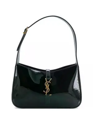 Saint Laurent Le 5 À 7 Patent Small Hobo Bag