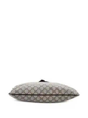 Gucci Gg Coated Canvas Zip Top Messenger Bag