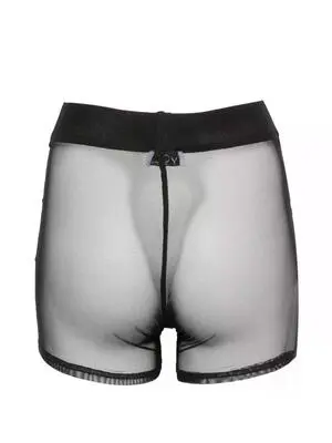 VESTIAIRE D'UN OISEAU LIBRE Sheer Mesh Tights - Black