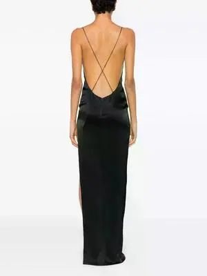 VESTIAIRE D'UN OISEAU LIBRE Tri-cut Side-slit Dress