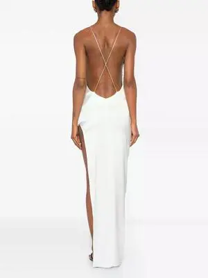 VESTIAIRE D'UN OISEAU LIBRE Tri-cut Backless Maxi Dress