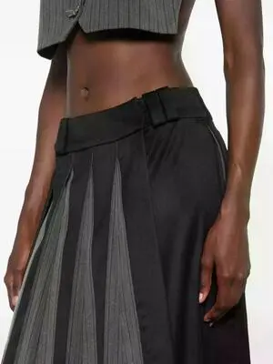 VESTIAIRE D'UN OISEAU LIBRE Pleated Panelled Trousers