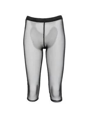 VESTIAIRE D'UN OISEAU LIBRE Knee-length Mesh Tights - Black