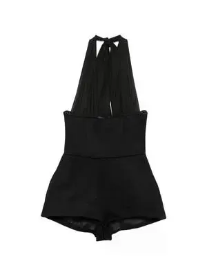 VESTIAIRE D'UN OISEAU LIBRE Dynamic Halterneck Jumpsuit - Black