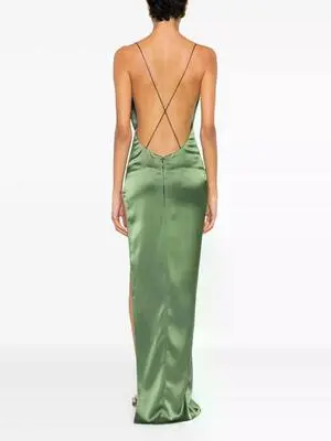 VESTIAIRE D'UN OISEAU LIBRE Tri-cut Side-slit Dress