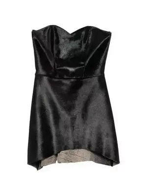 VESTIAIRE D'UN OISEAU LIBRE Strapless Mini Dress - Black
