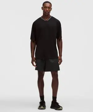 Lululemon Lululemon Checkerboard Satin Linerless Gym Short 7" Checkerboard Black