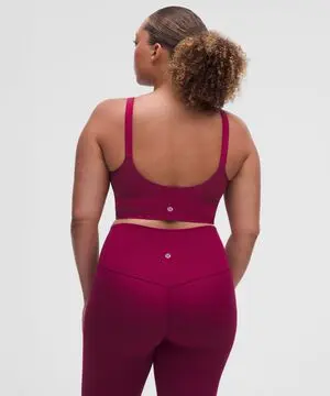 Lululemon Focuser Scoop-neck Bra - Raspberry Rave